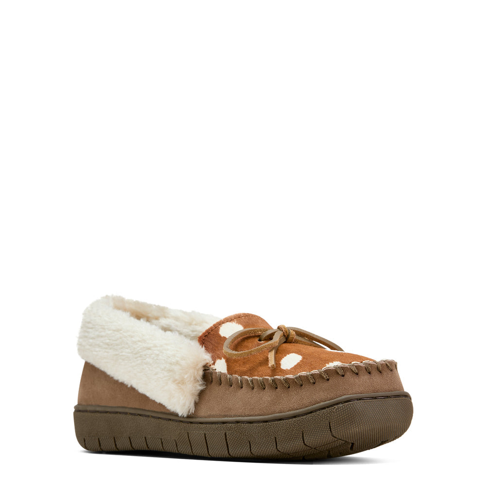 ARIAT Ivy Antelope Moccasin Slippers - Women's | Chambriere