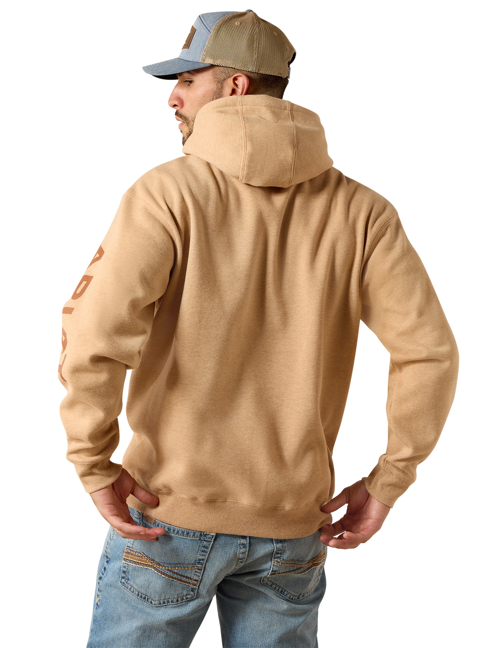 Hoodie ARIAT Logo Tan - Homme | 10071482 | La Chambrière