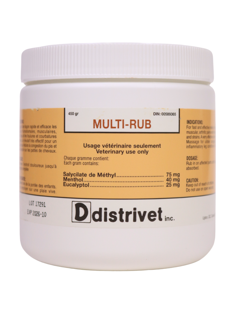 Onguent Multi-Rub Distrivet | Chambriere