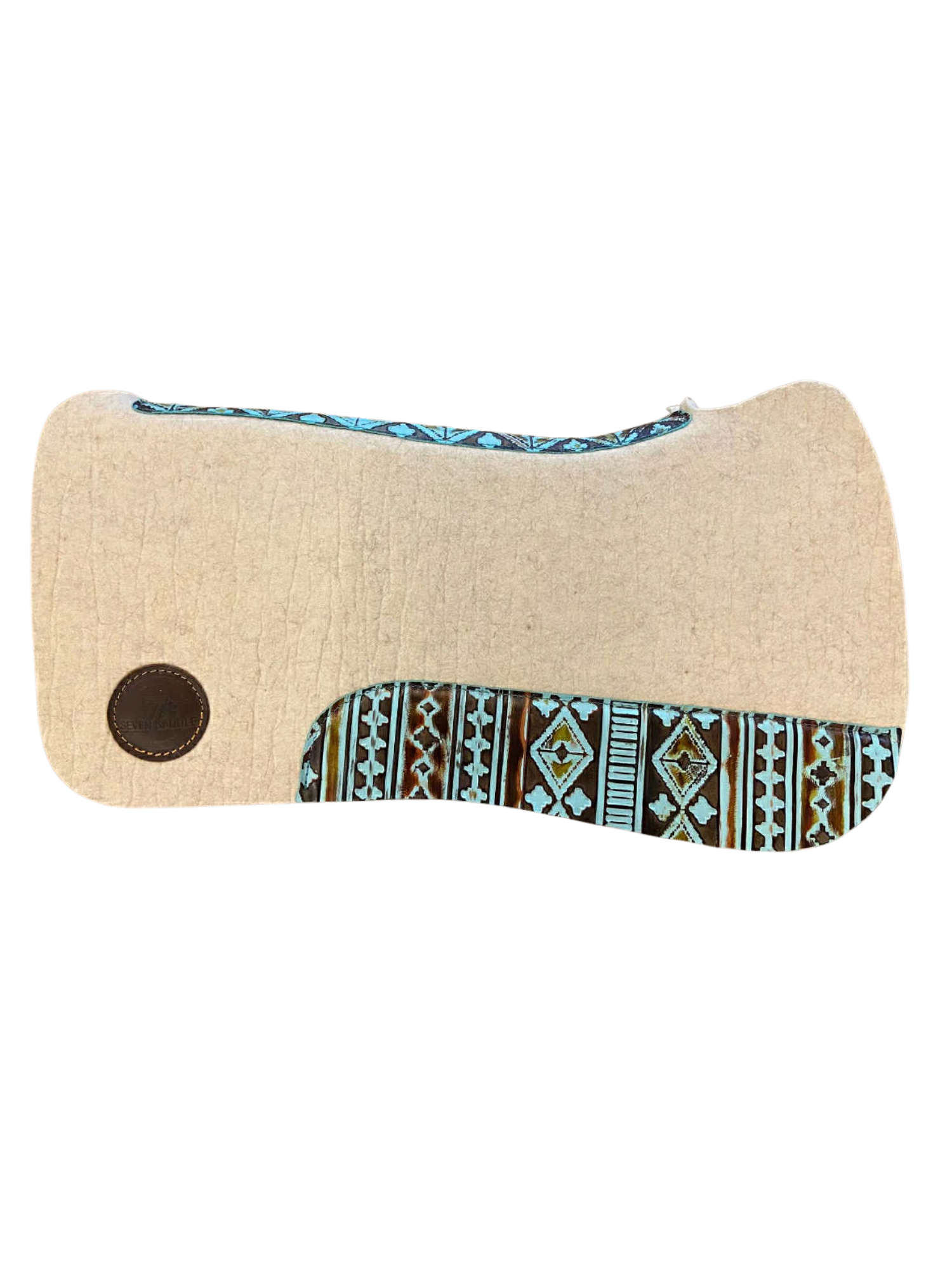 Tapis Western Aztek Turquoise | La Chambrière